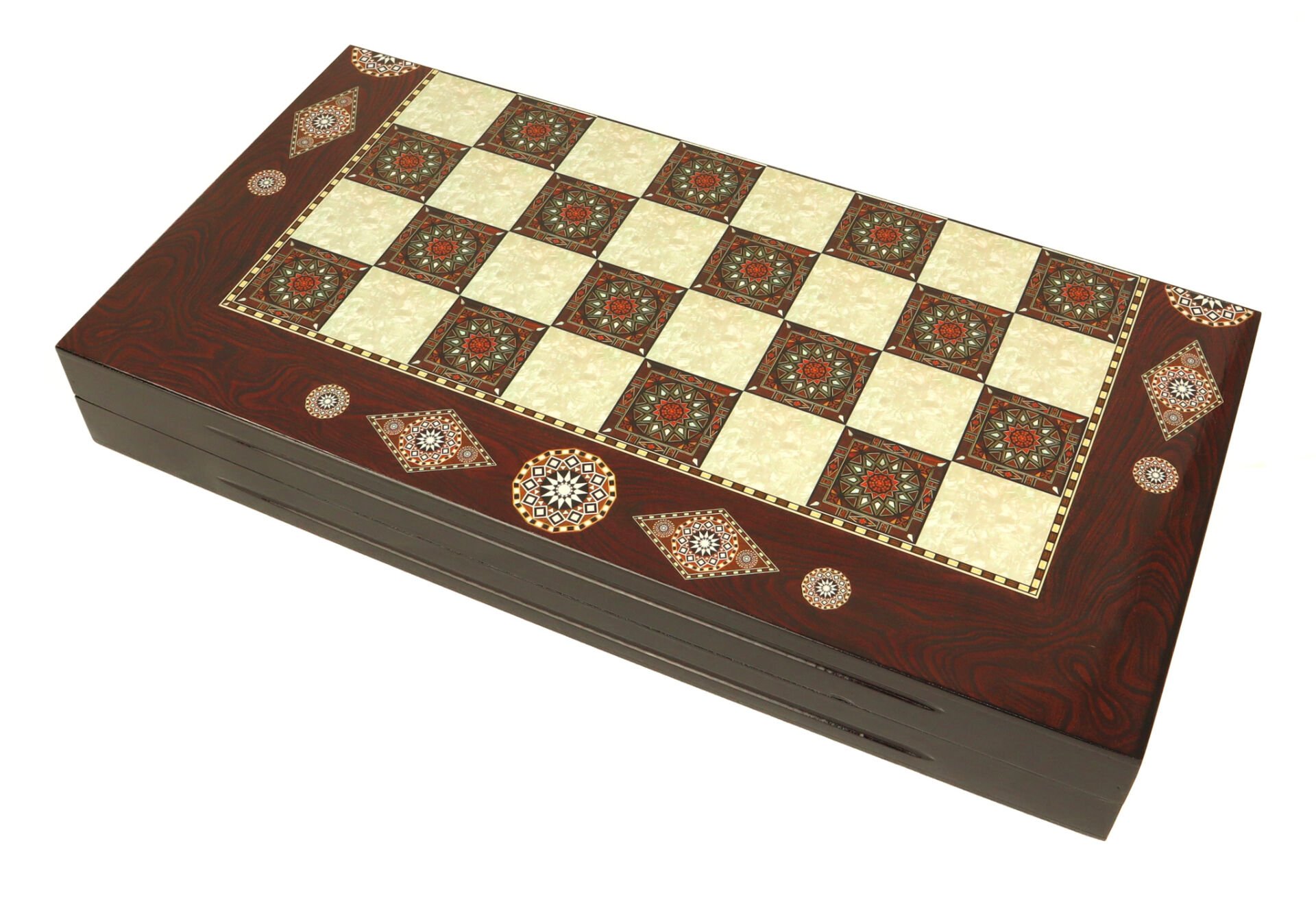 Deluxe Sedefli Tavla Büyük Boy